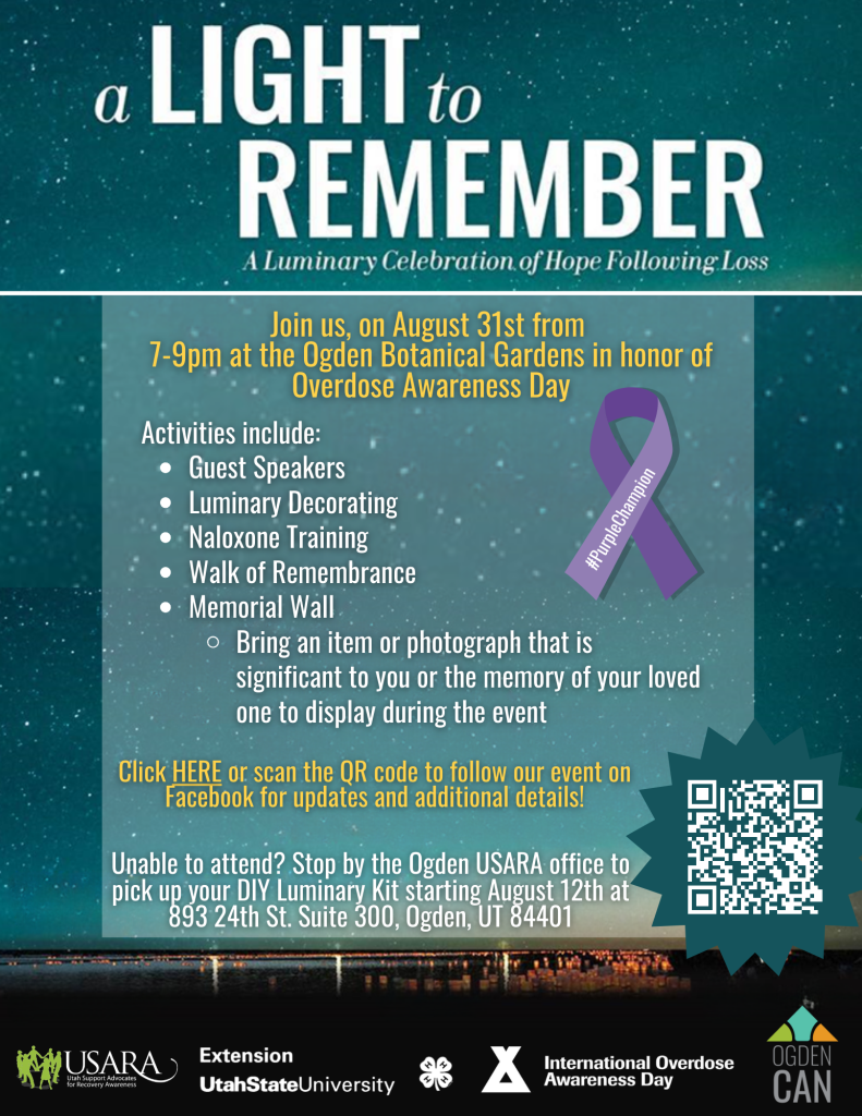 A Light to Remember – Overdose Awareness Day | Weber-Morgan Health ...
