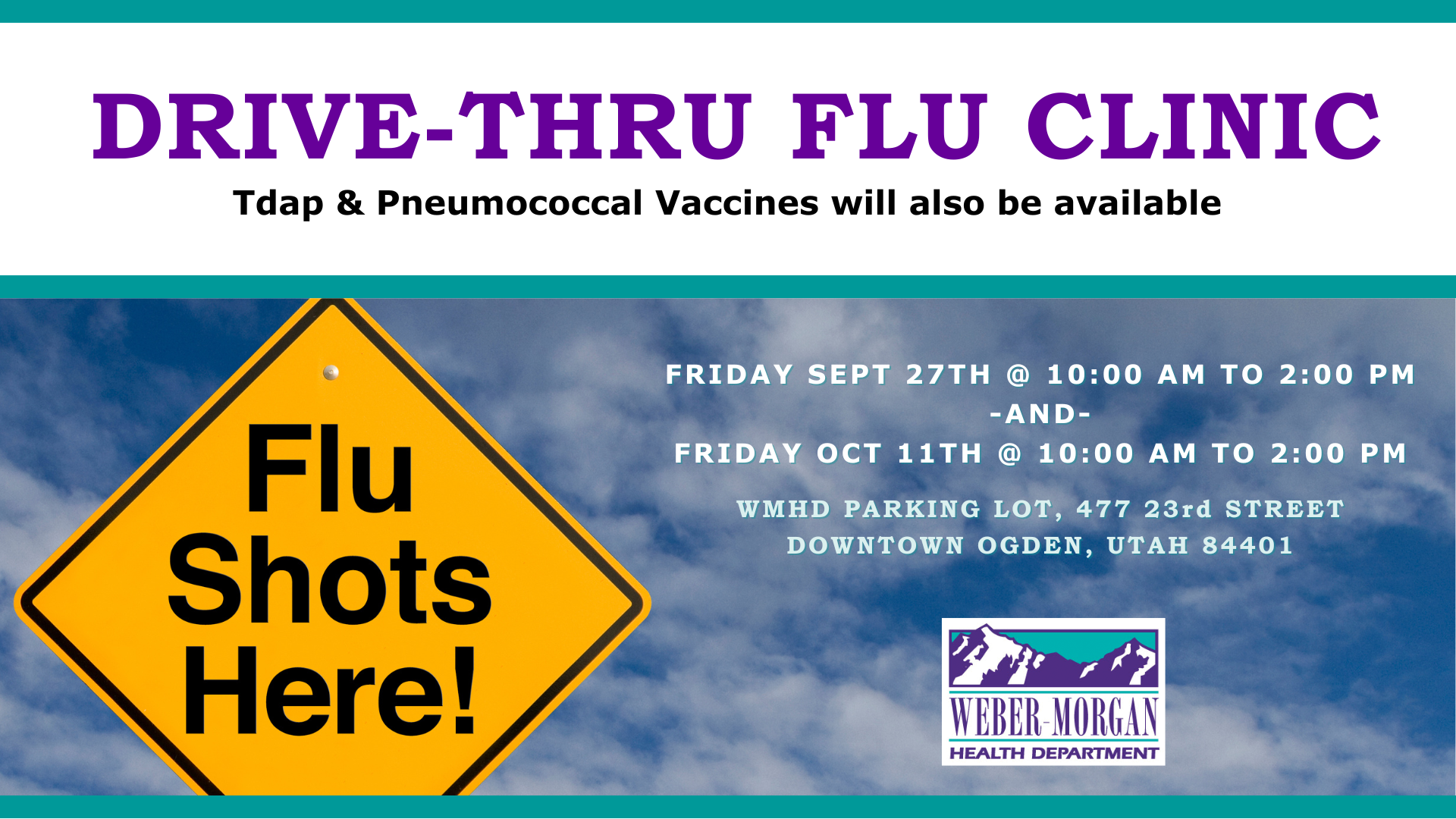 Drive-Thru Flu Clinic in Ogden | Weber-Morgan Health Department